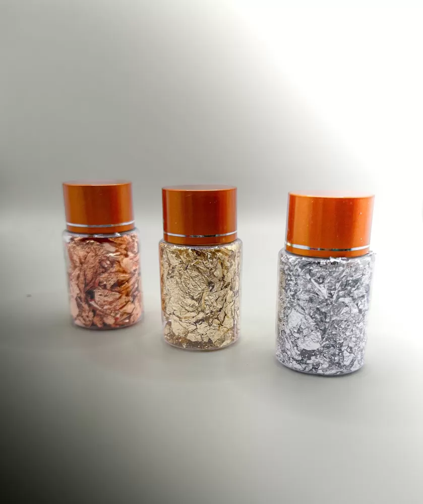 Bella Outlet - FOLHAGEM DOURADA PARA HAIL DESIGN - lojazap